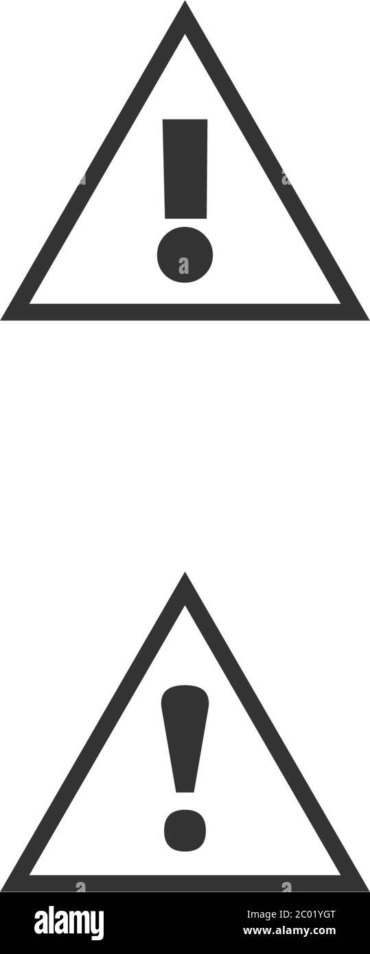 Warning logo, Prohibition, Exclamation mark beware icon template ...