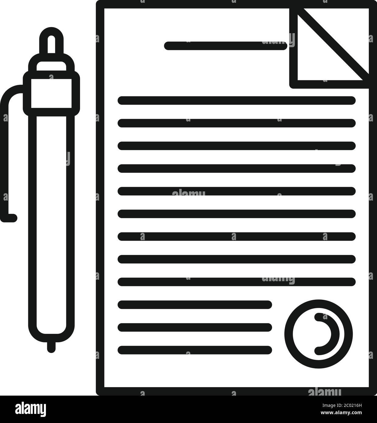 Finance accounting paper icon. Outline finance accounting paper vector ...