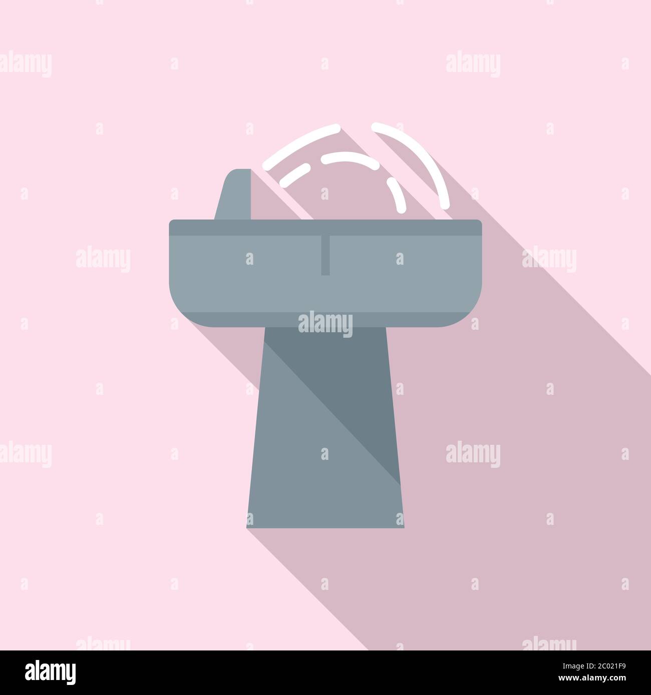 Drinking fountain icon. Flat illustration of drinking fountain vector ...