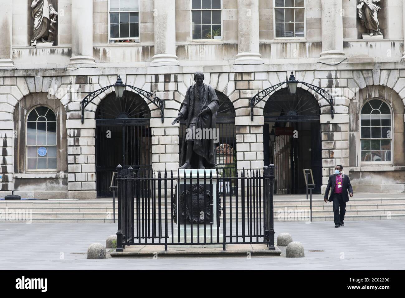 Pic shows: Statue in London of Thomas Guy Guy's Hospital June, 2020 in ...