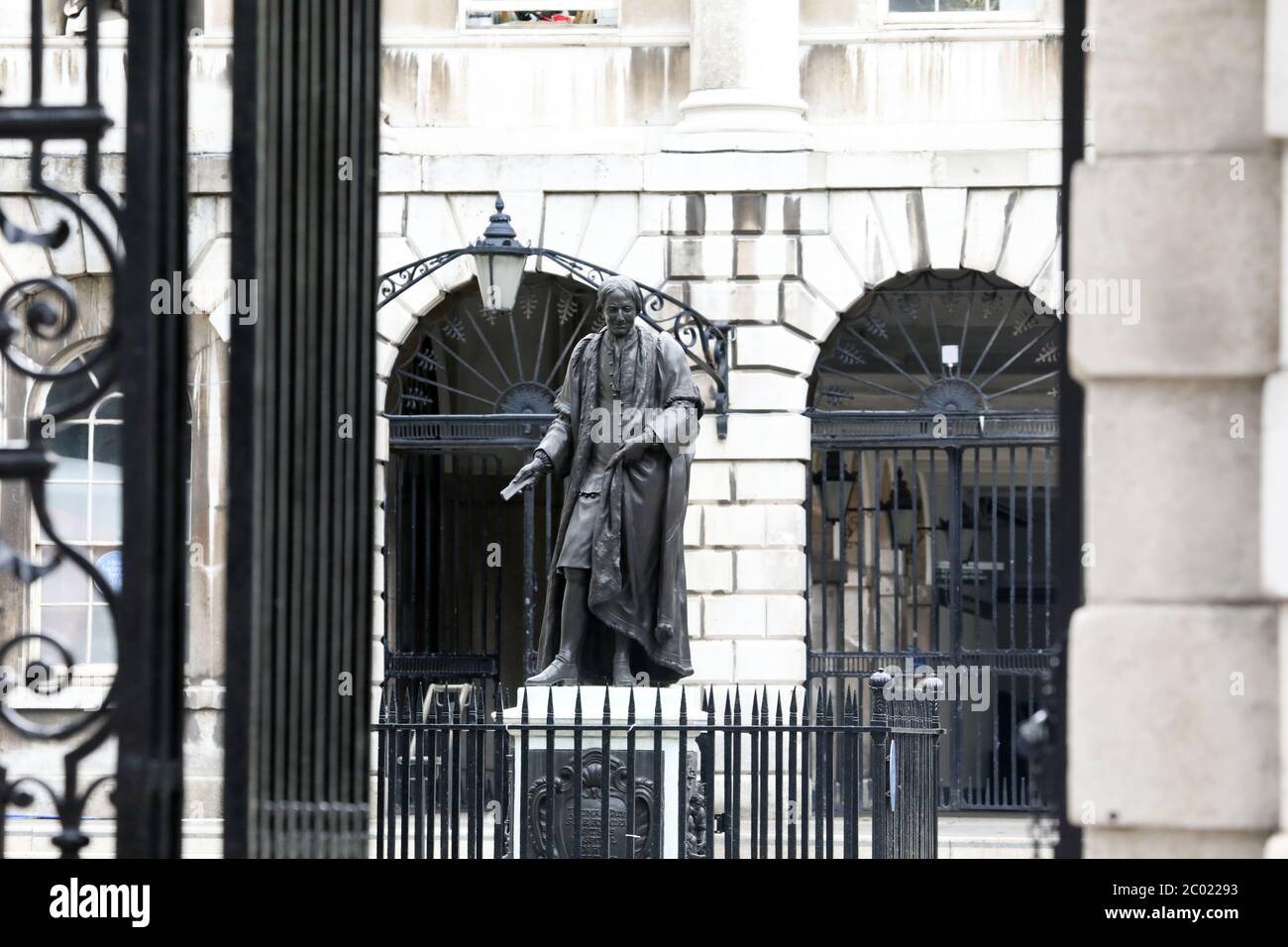 Pic shows: Statue in London of Thomas Guy Guy's Hospital June, 2020 in ...