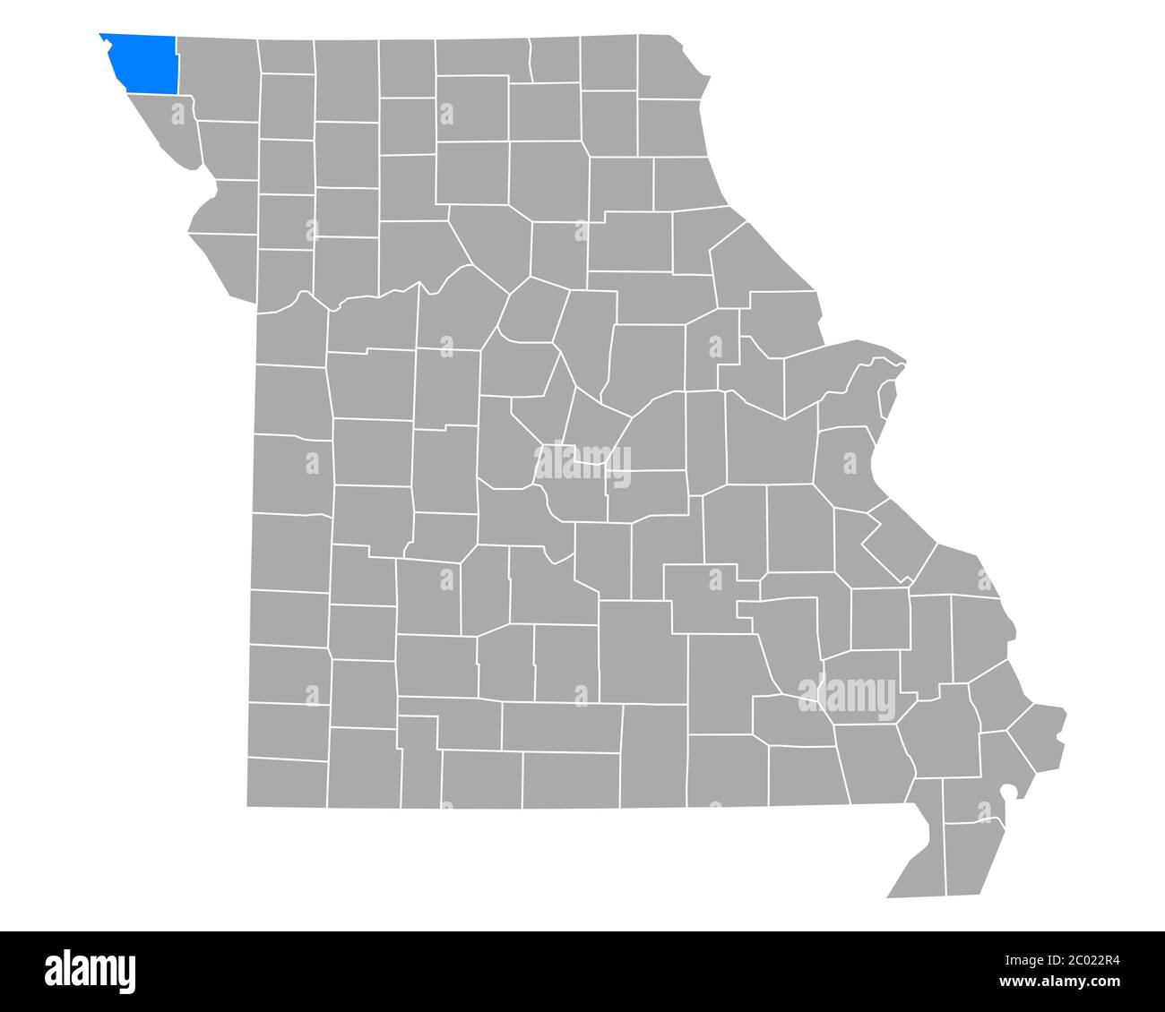 Map of Atchison in Missouri Stock Photo - Alamy