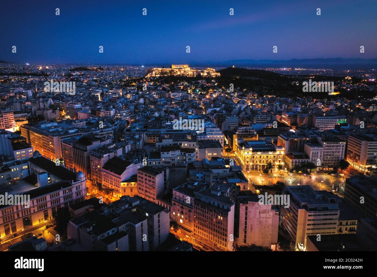 Athens bird eye view hi-res stock photography and images - Alamy