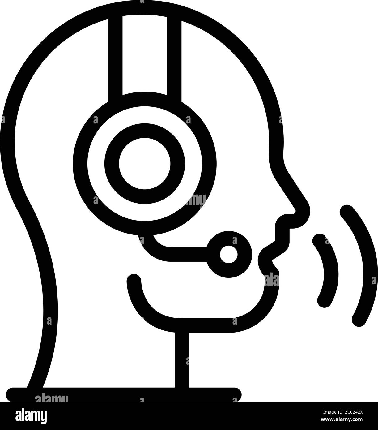 Shop operator icon, outline style Stock Vector Image & Art - Alamy