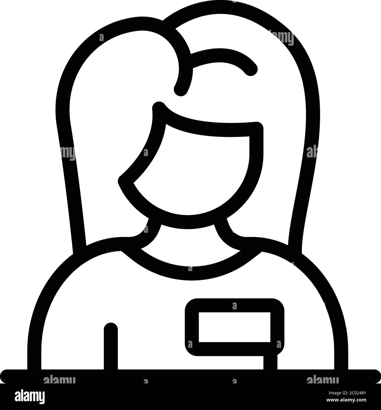 Call center worker female customer Black and White Stock Photos ...