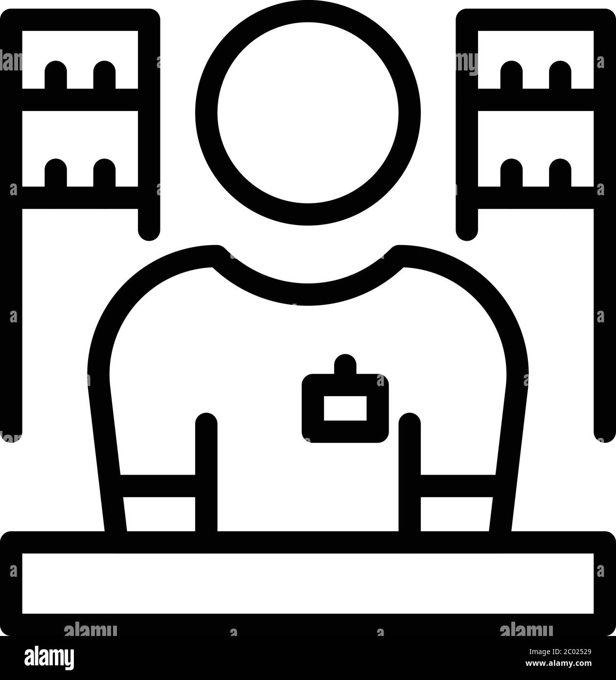 Shopkeeper till Stock Vector Images - Alamy