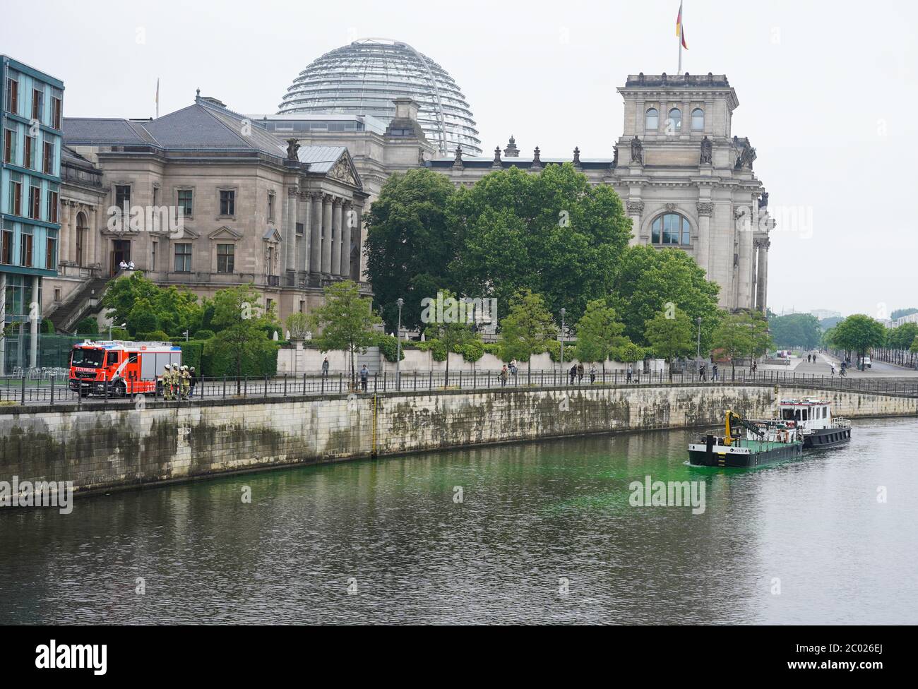 River pollution caused by dye hi-res stock photography and images - Alamy