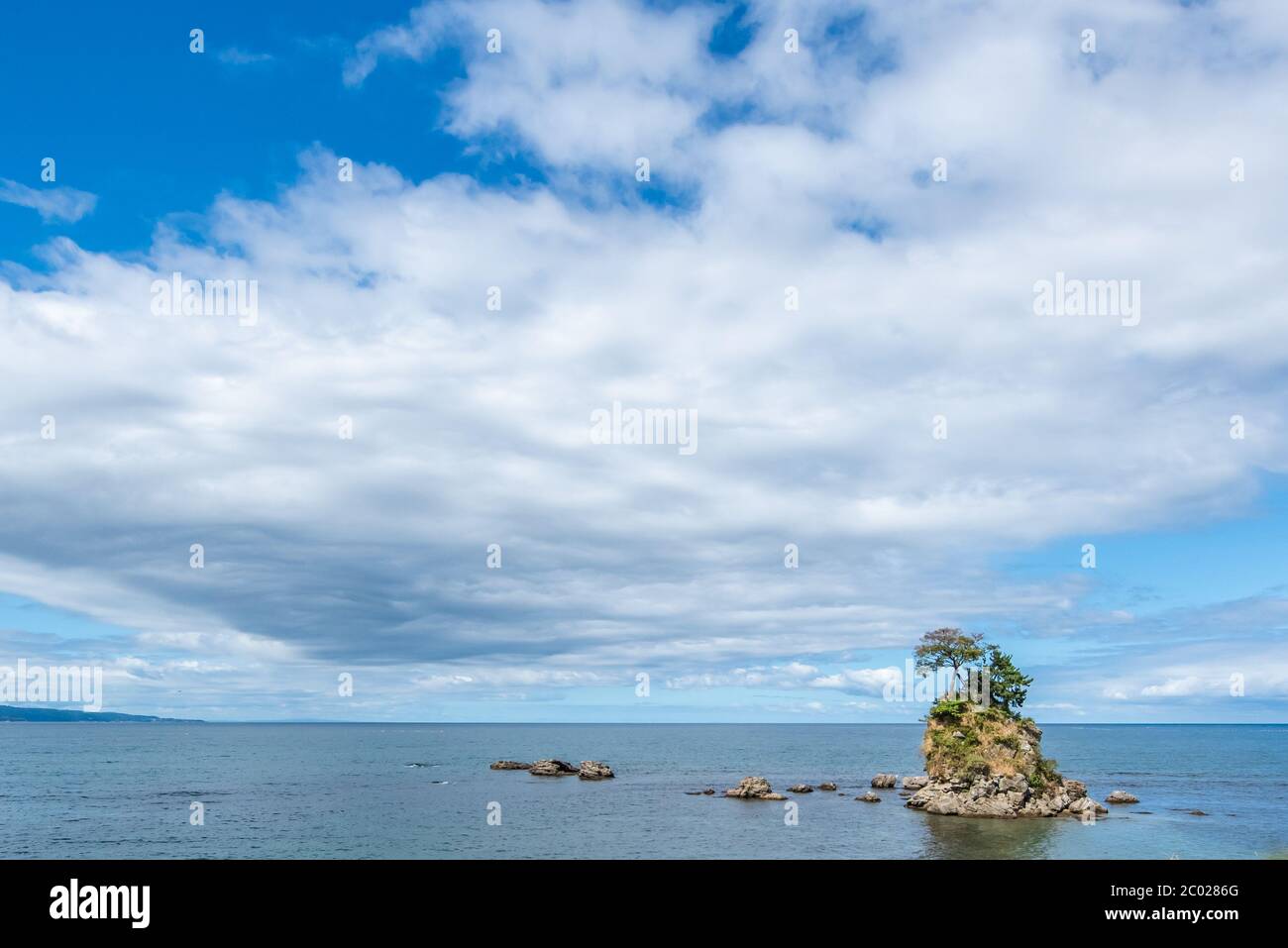 Toyama Bay is a bay located on the Amaharashi Coast,Onnaiwa Rock is a ...