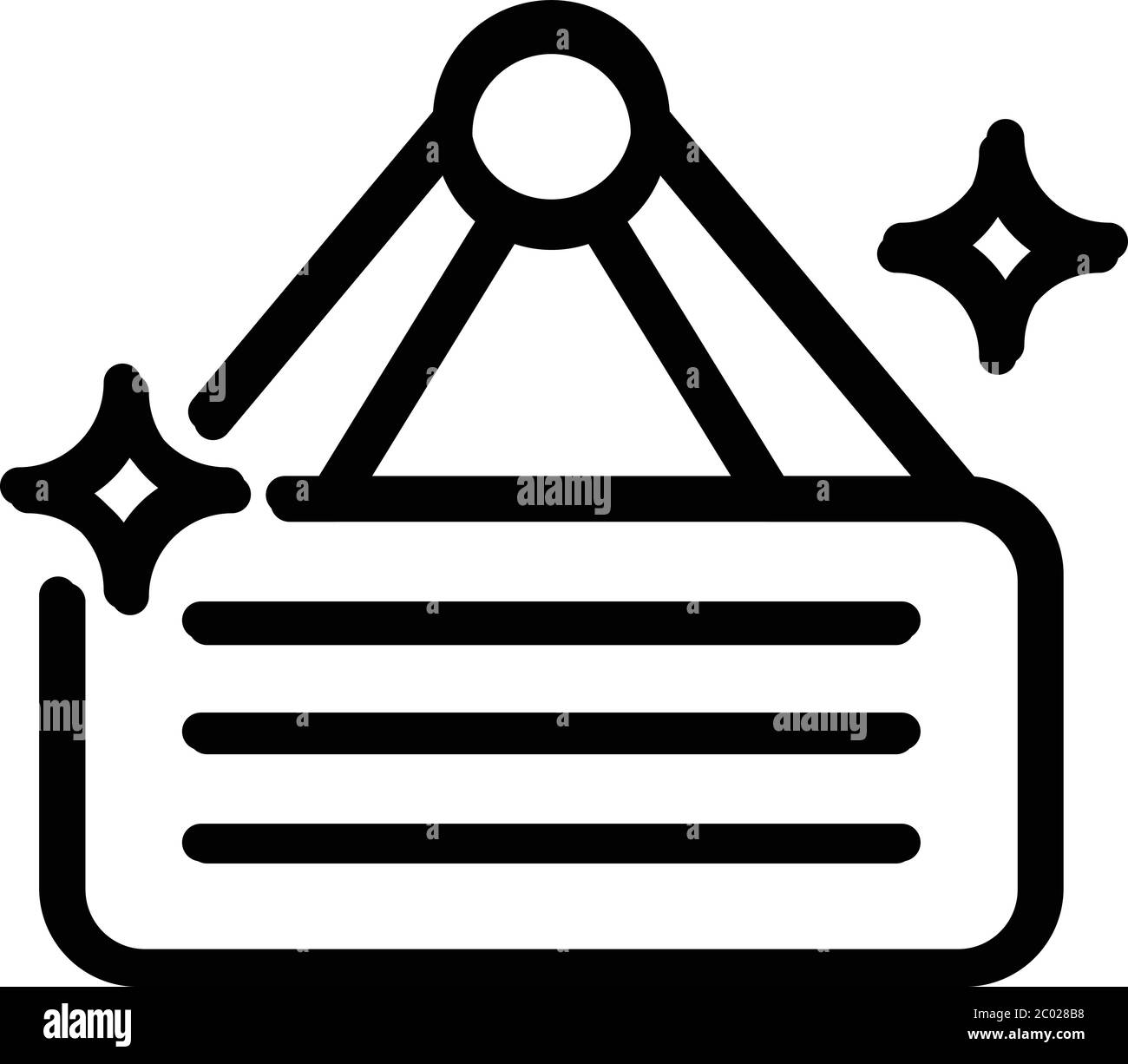 Shop board icon, outline style Stock Vector Image & Art - Alamy