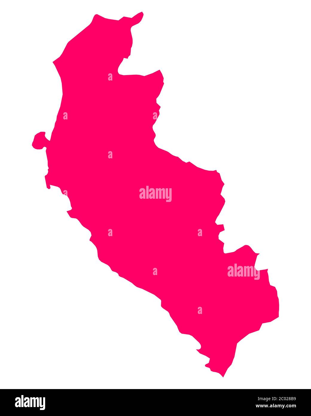 Map of Ica Stock Photo - Alamy