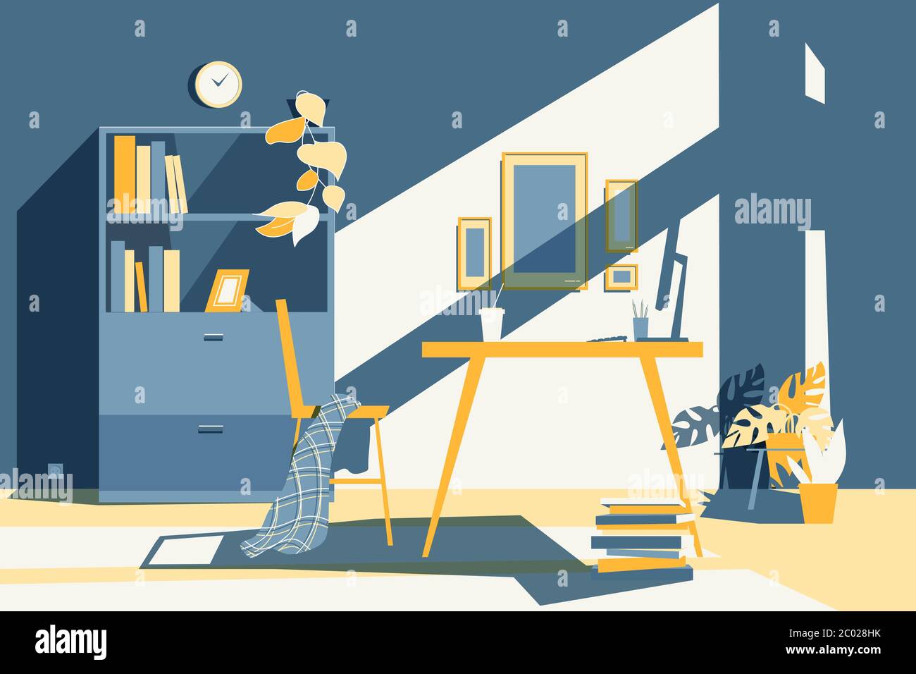Home office . Vector eps 10 illustration Stock Vector Image & Art - Alamy