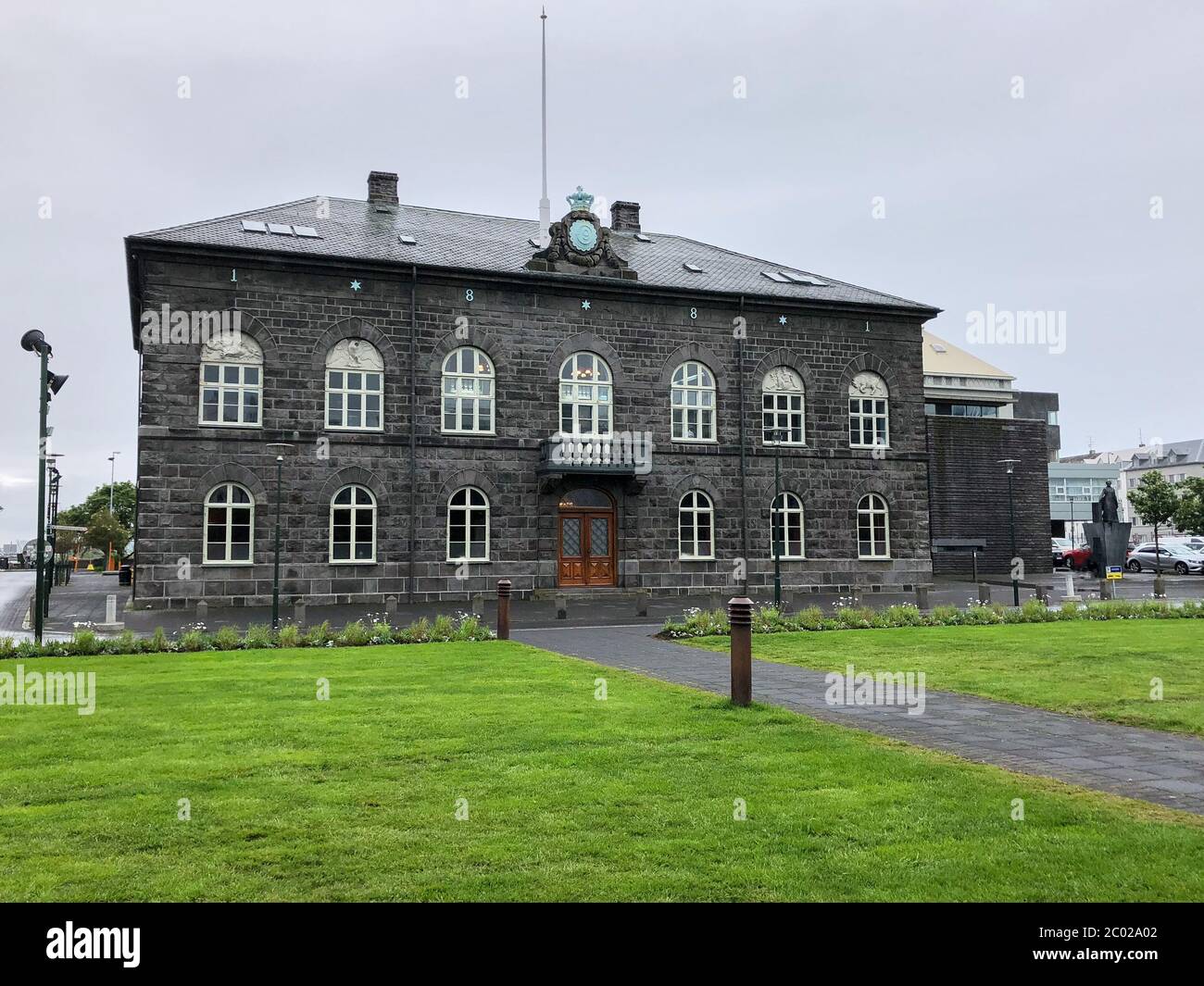 The Parliament (Althingi) House in Reykjavik, Iceland Stock Photo - Alamy