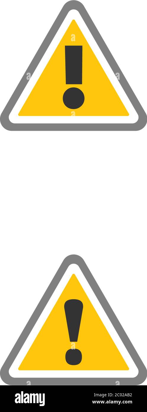 Warning logo, Prohibition, Exclamation mark beware icon template ...