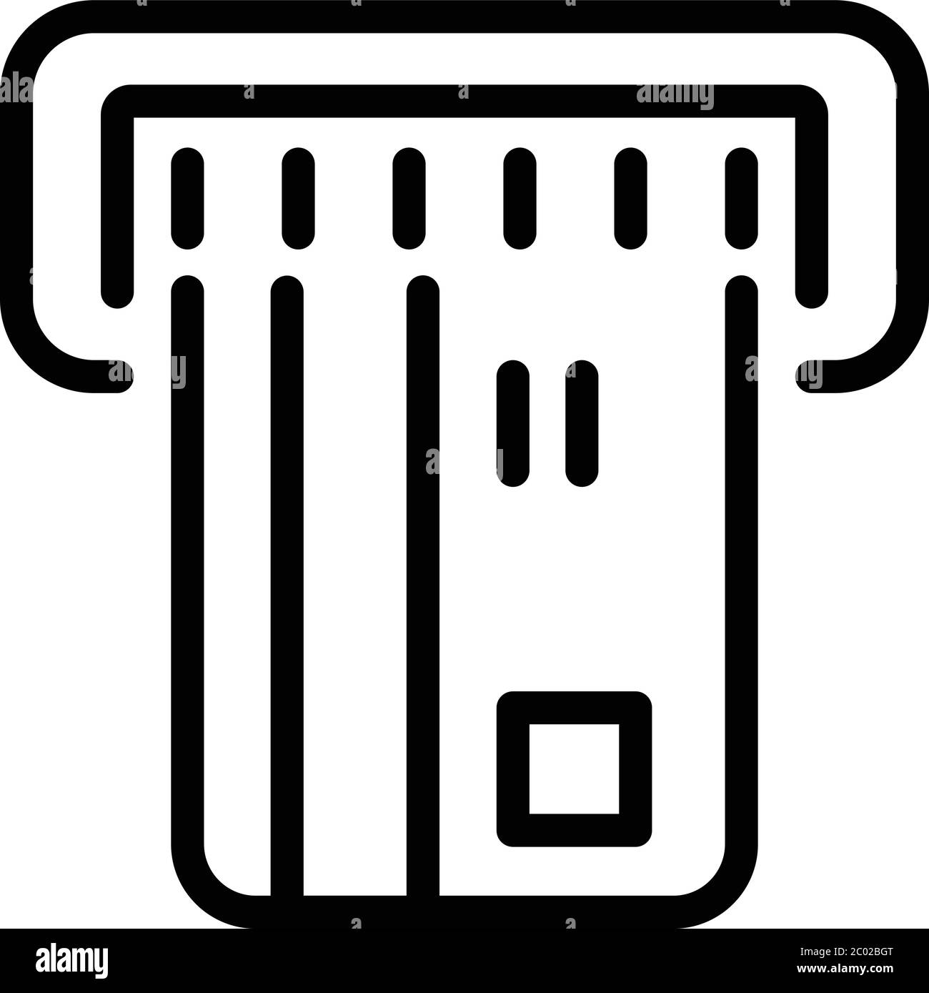 Credit card icon, outline style Stock Vector Image & Art - Alamy