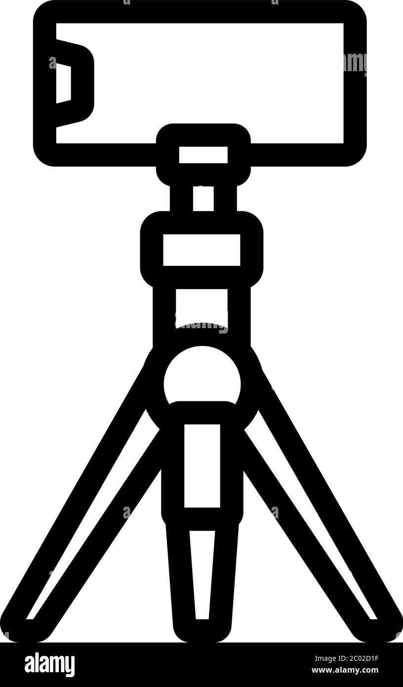 Cell phone tripod Stock Vector Images - Alamy