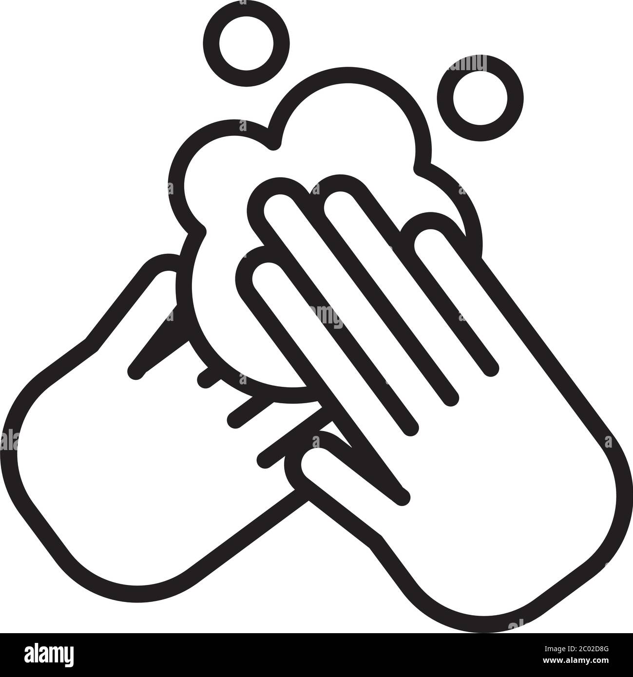 Soapy hands illustration Black and White Stock Photos & Images - Alamy