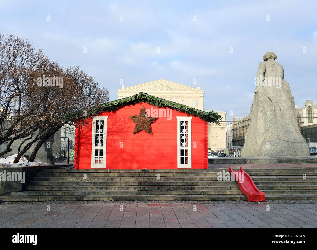 House with a red star Stock Photo - Alamy
