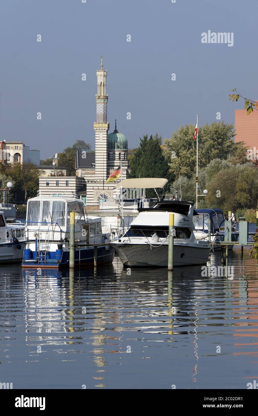 Steam engine house for Sanssouci Stock Photo - Alamy