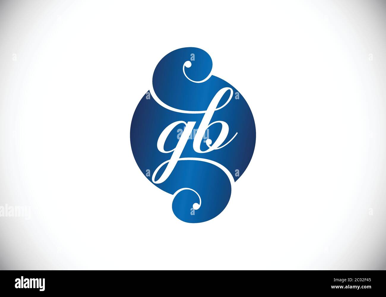 Initial Monogram Letter GB Logo Design Vector Template. GB Letter Logo ...