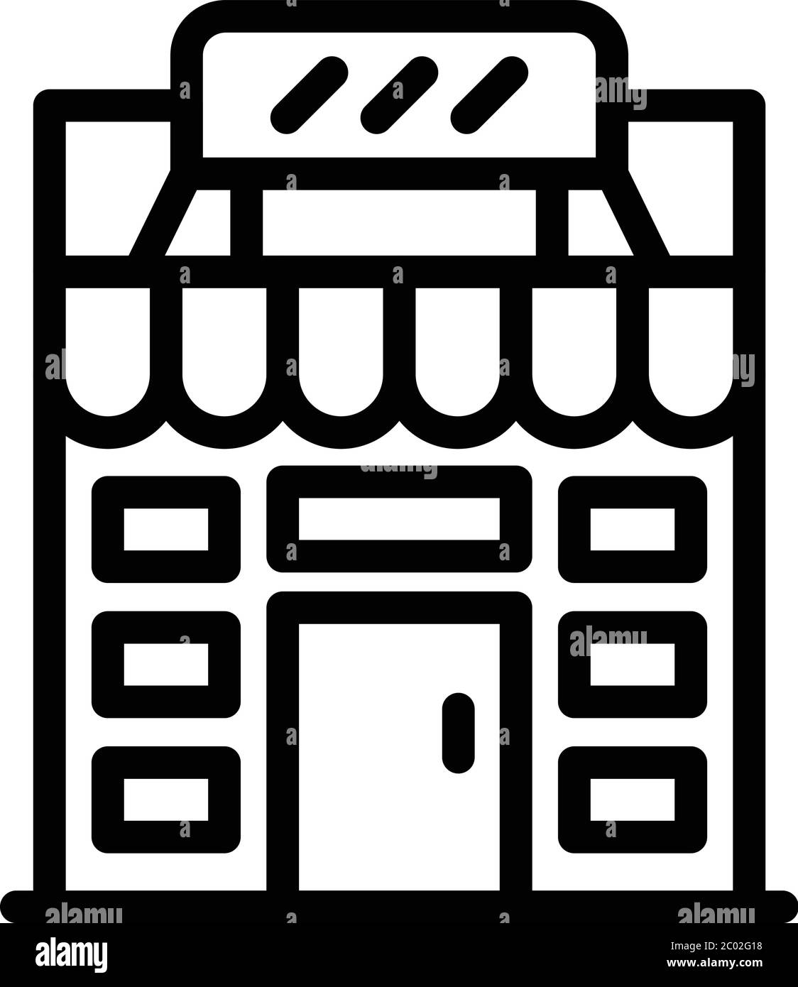 Shop market icon, outline style Stock Vector Image & Art - Alamy