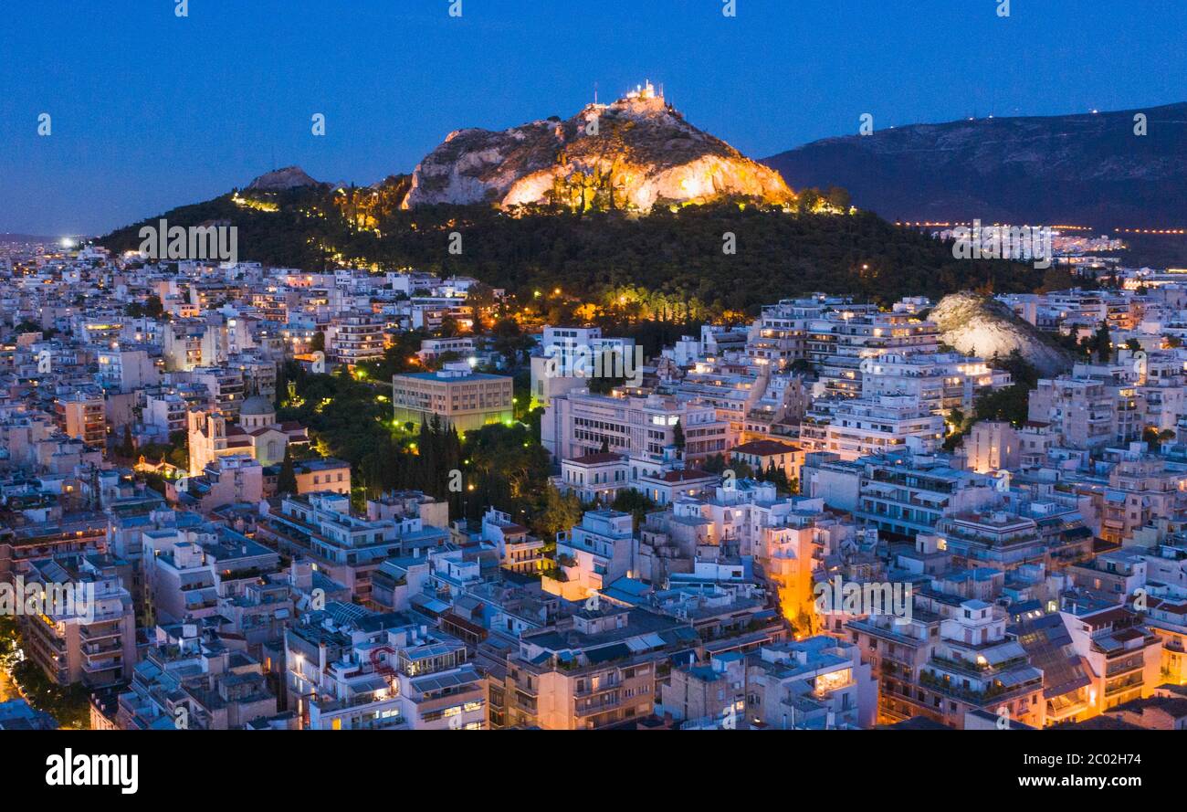 Athens bird eye view hi-res stock photography and images - Alamy