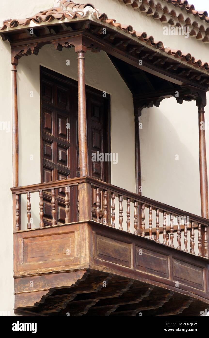 Typical wooden balcony hi-res stock photography and images - Alamy