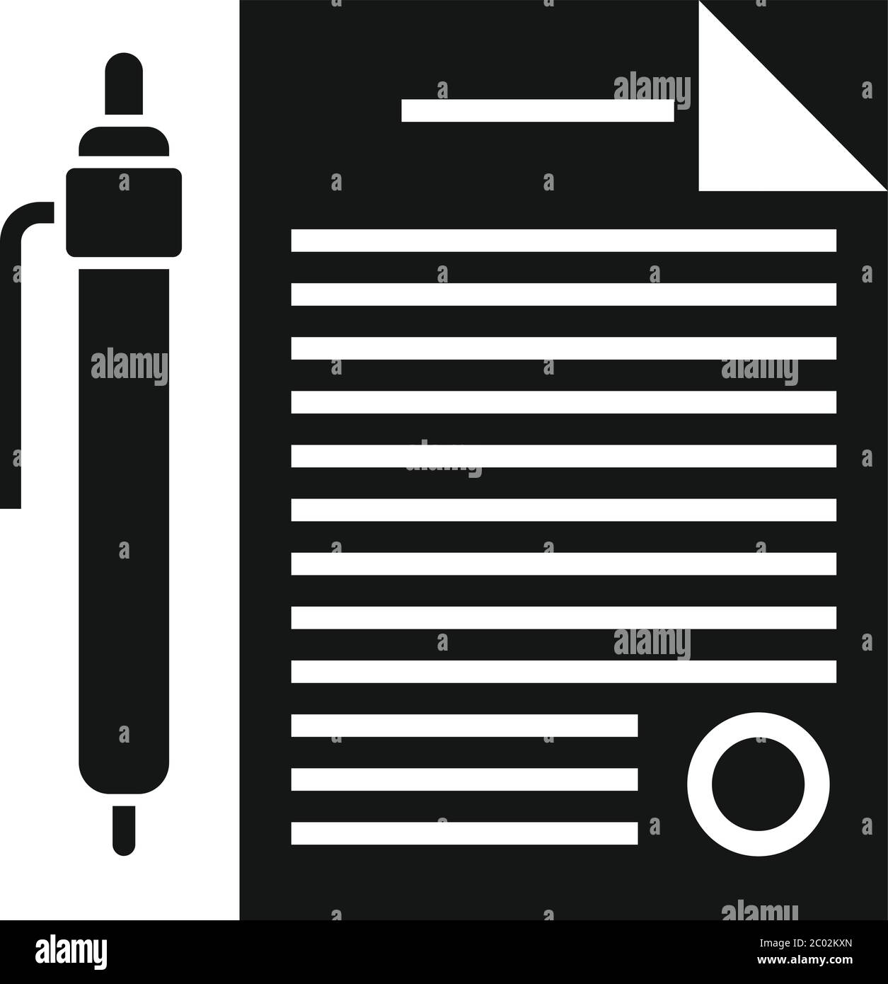 Finance accounting paper icon. Simple illustration of finance ...