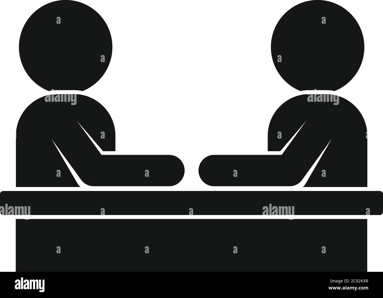 Financial advisor communication icon. Simple illustration of financial ...