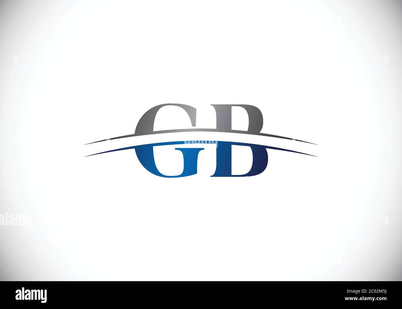 Initial Monogram Letter GB Logo Design Vector Template. GB Letter Logo ...