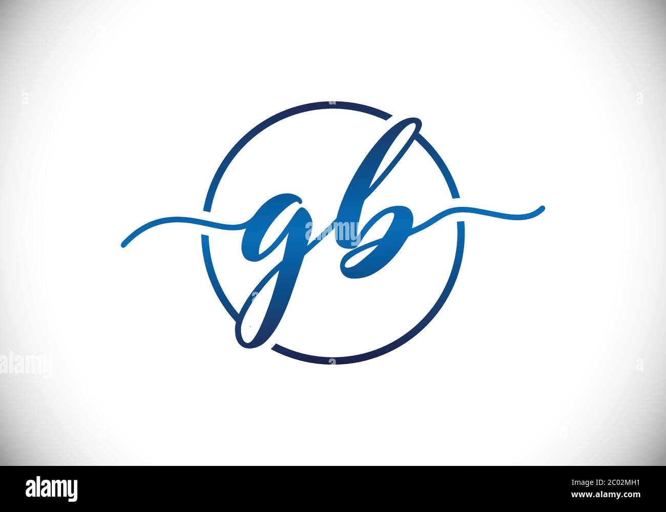 Initial Monogram Letter GB Logo Design Vector Template. GB Letter Logo ...