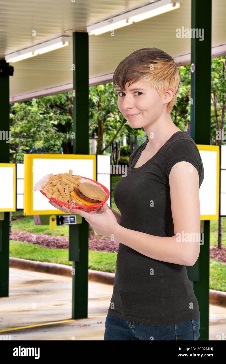 American waitress hi-res stock photography and images - Alamy