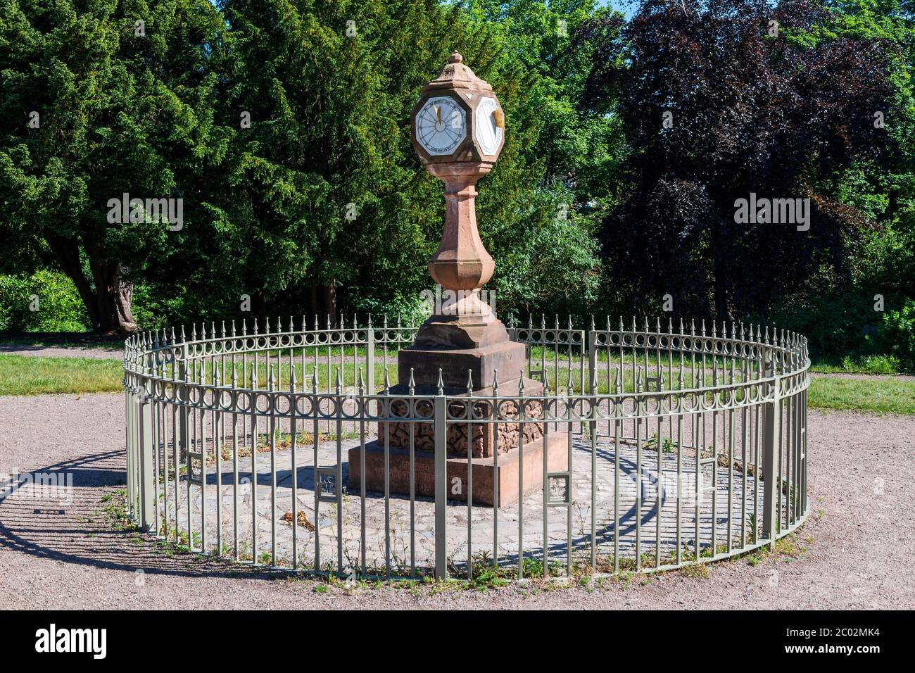 Kinloch Anderson sundial (dated 1890), fully restored in 2018, in ...