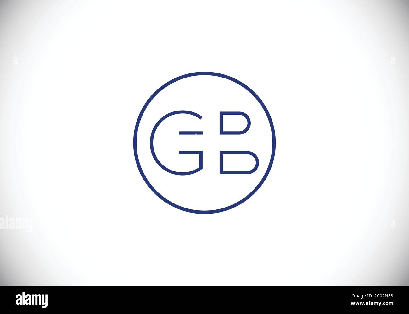Initial Monogram Letter GB Logo Design Vector Template. GB Letter Logo ...
