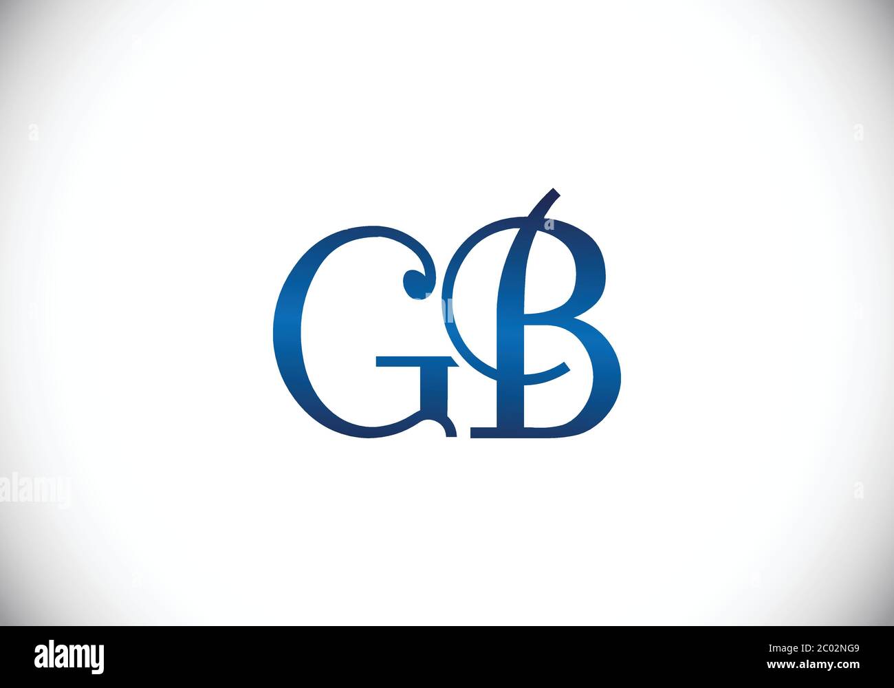 Initial Monogram Letter GB Logo Design Vector Template. GB Letter Logo ...