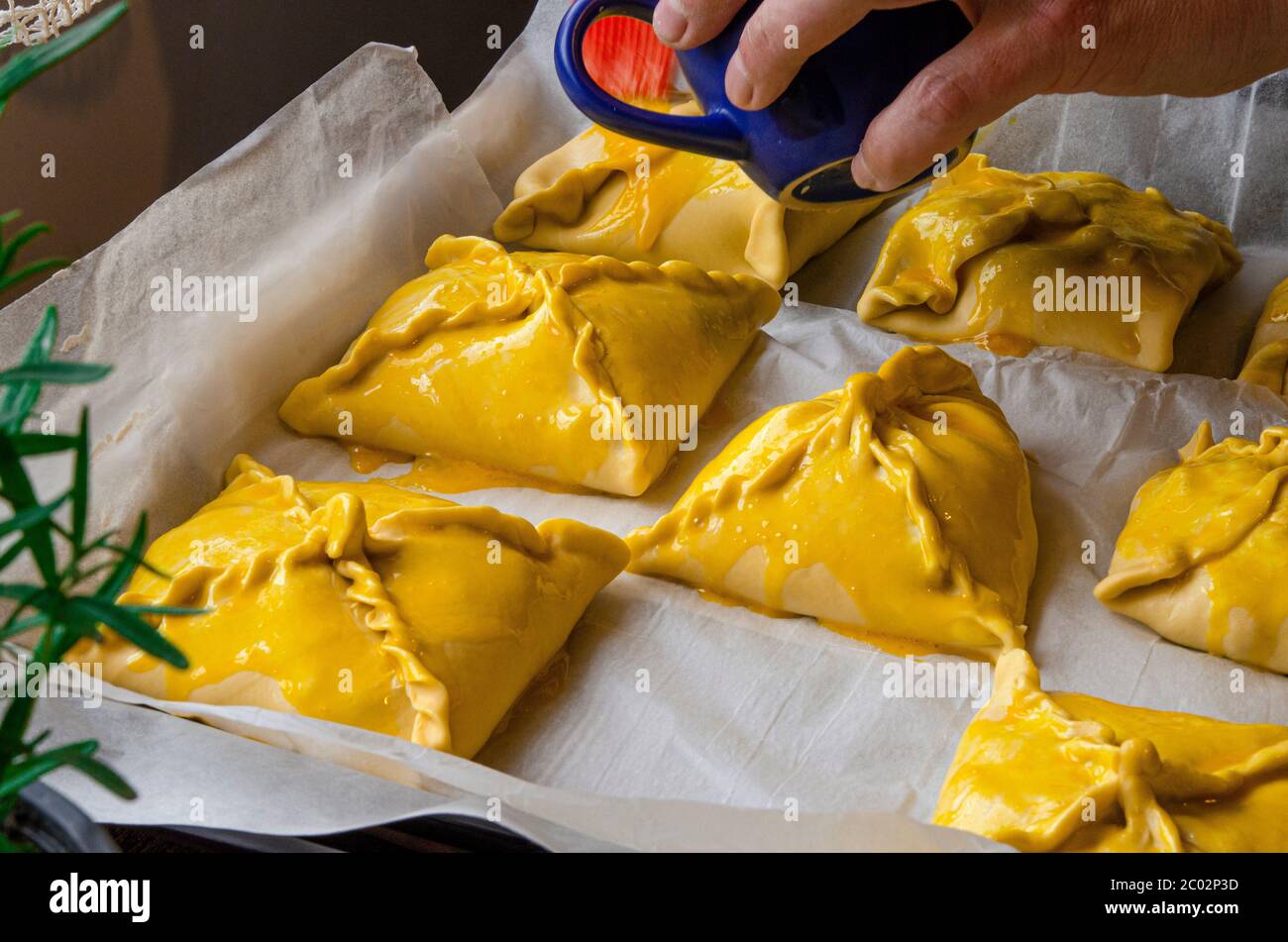 Sweet homemade pastries in the process of cooking Stock Photo - Alamy