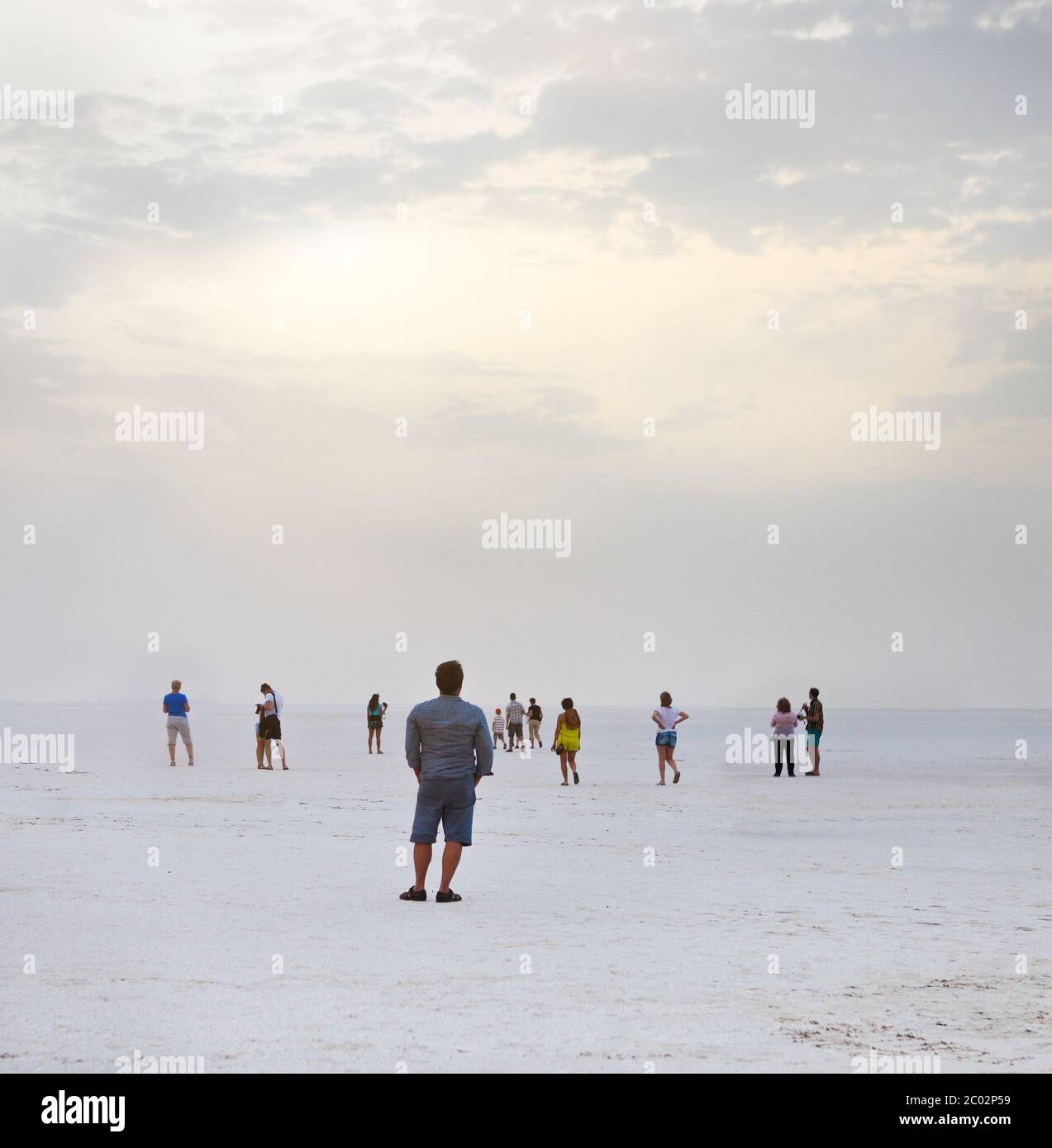 The dramatic and mysterious scene in Salt Lake Stock Photo - Alamy