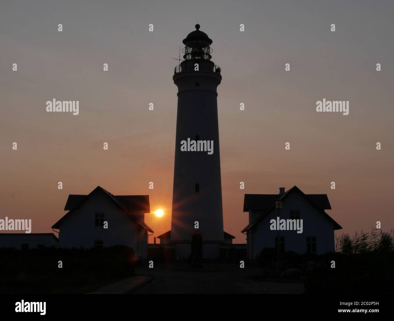 Lighthouse in denmark Stock Photo - Alamy