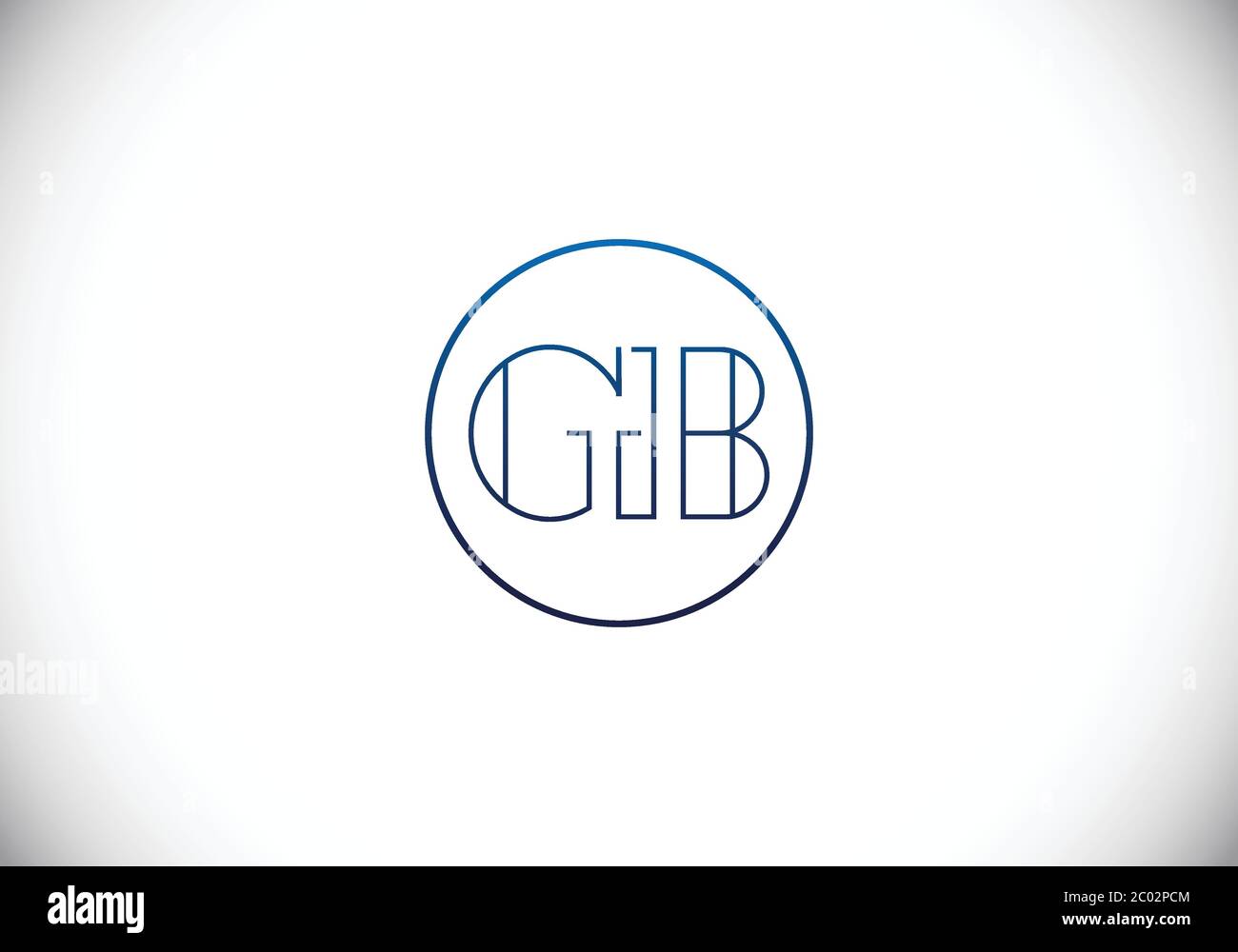 Initial Monogram Letter GB Logo Design Vector Template. GB Letter Logo ...