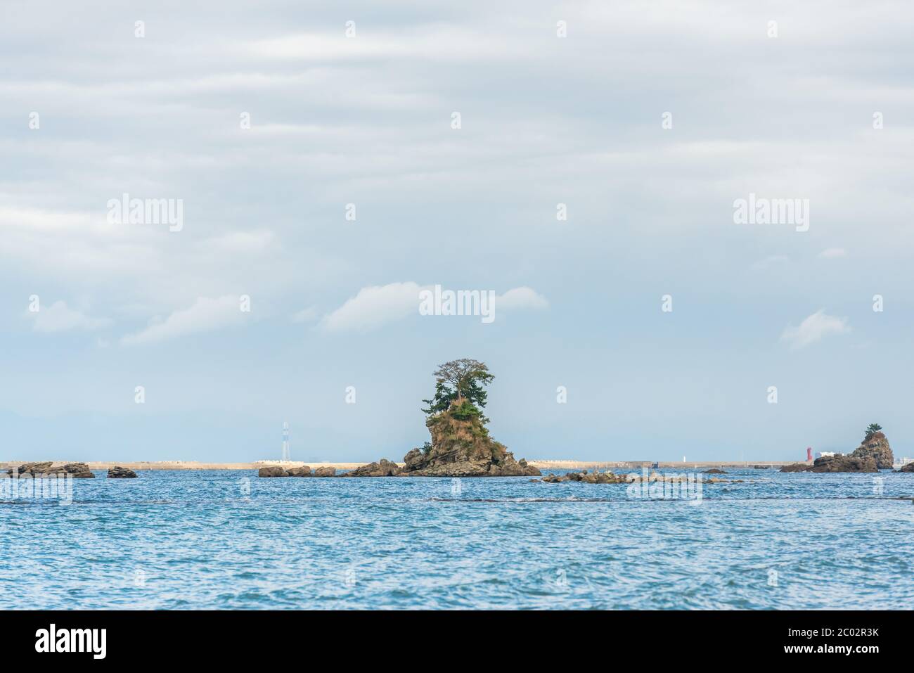 Toyama Bay is a bay located on the Amaharashi Coast,Onnaiwa Rock is a ...