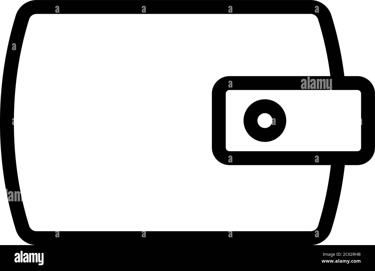 wallet cash safe accessory icon vector outline illustration Stock ...