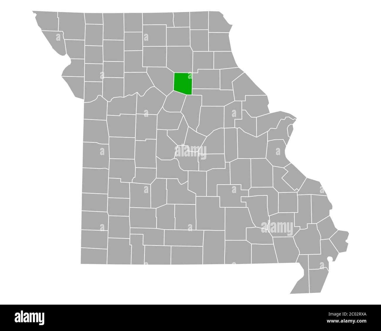 Map of Randolph in Missouri Stock Photo - Alamy