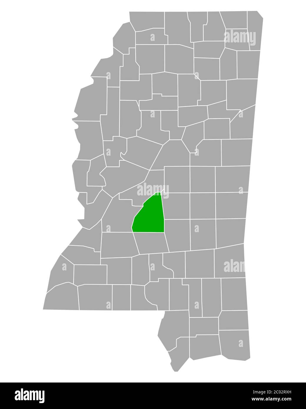 Map of Rankin in Mississippi Stock Photo - Alamy