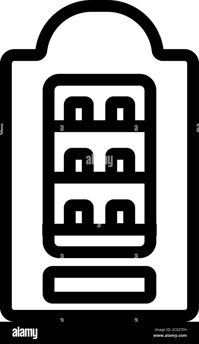 vending machine sell cigarettes icon vector outline illustration Stock ...