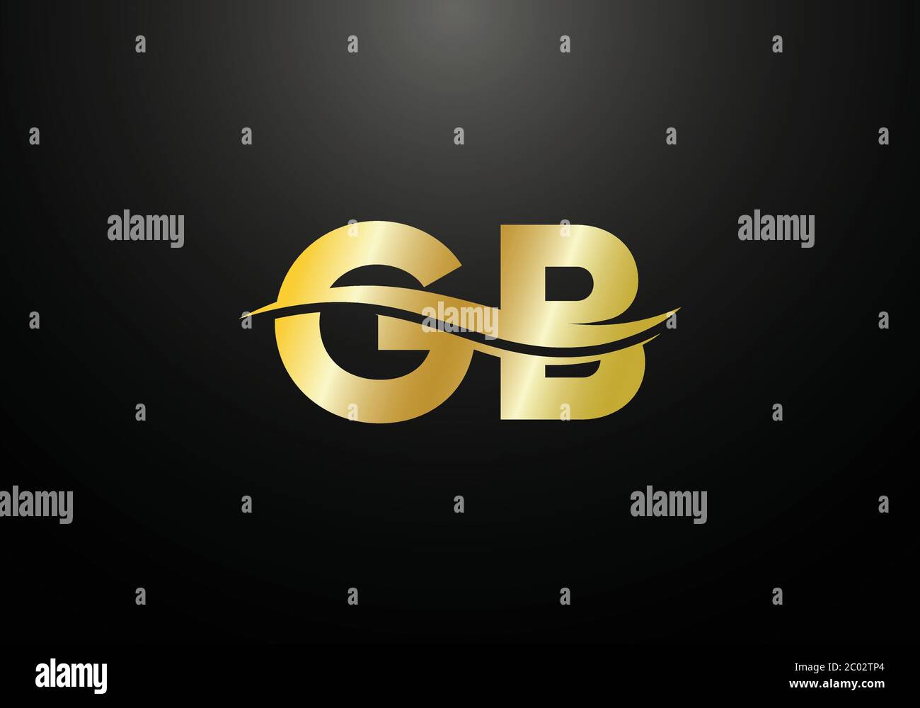 Initial Monogram Letter GB Logo Design Vector Template. GB Letter Logo ...