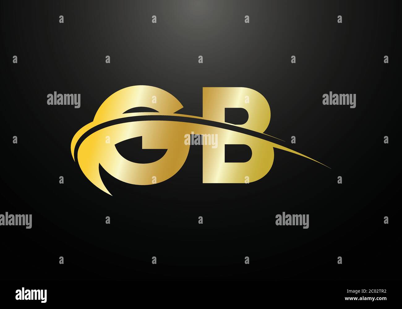 Initial Monogram Letter GB Logo Design Vector Template. GB Letter Logo ...