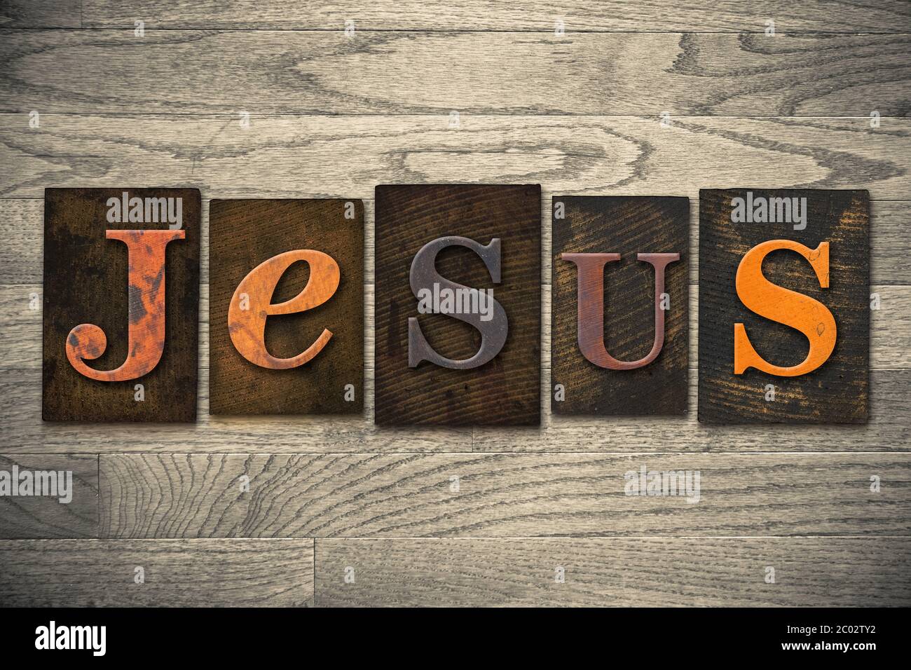 Letterpress word typescript jesus hi-res stock photography and images ...