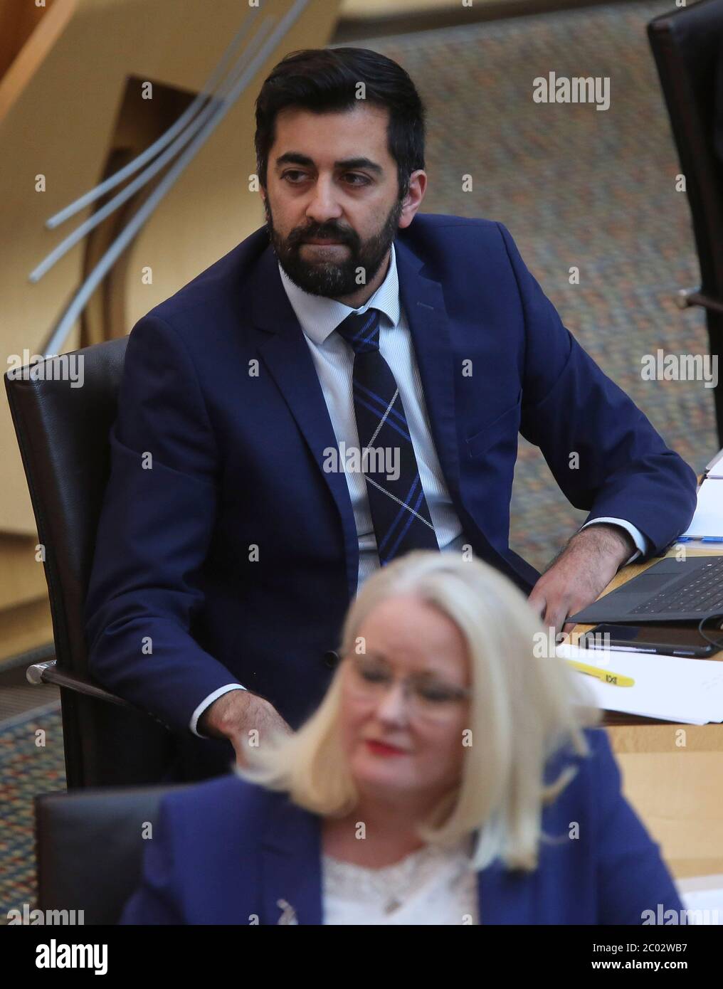 Humza yousaf scottish parliament chamber hi-res stock photography and ...