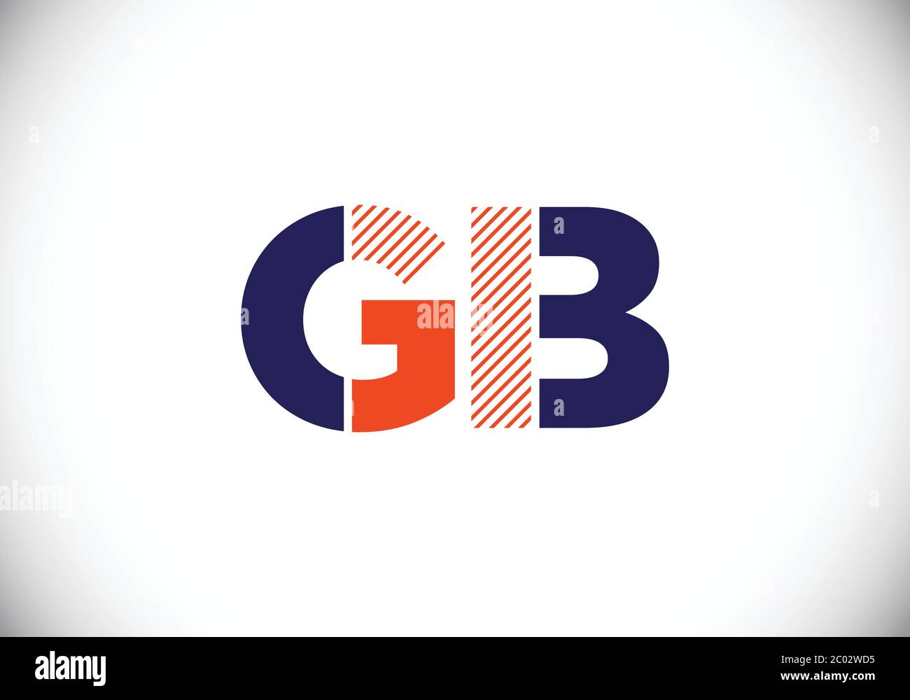 Initial Monogram Letter GB Logo Design Vector Template. GB Letter Logo ...