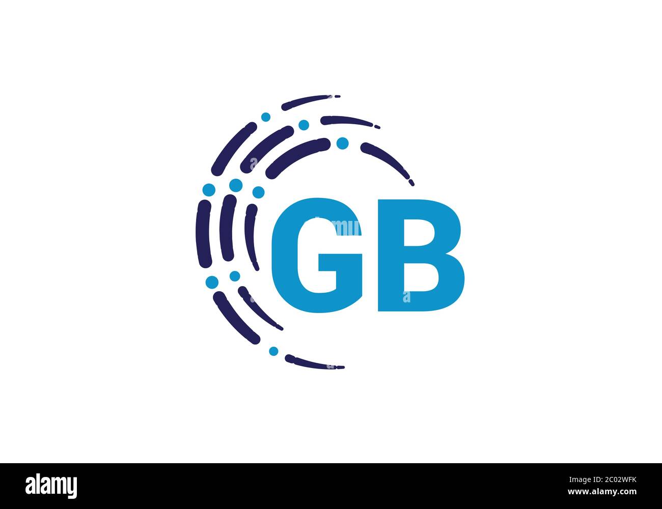 Initial Monogram Letter GB Logo Design Vector Template. GB Letter Logo ...