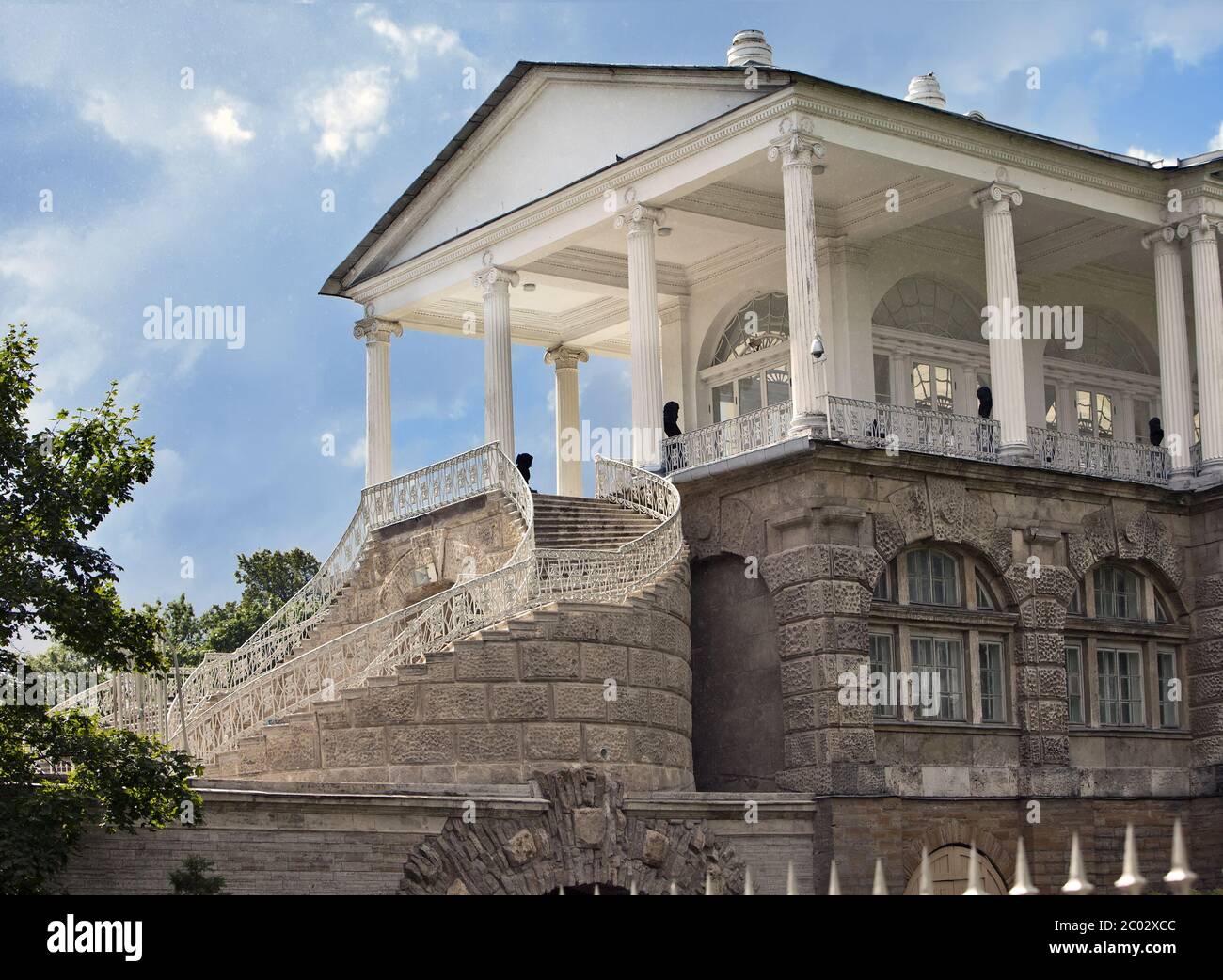 The Cameron Gallery. Catherine Park. Pushkin Stock Photo - Alamy